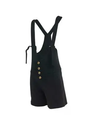Chloé Pinafore Playsuit With Gold-tone Buttons