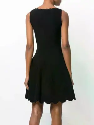 Alexander McQueen Scalloped Trim Mini Dress