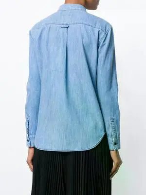 Kenzo Embroidered Tiger Denim Shirt