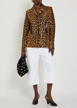 Khaite Calf-hair Print Jacket - Leopard