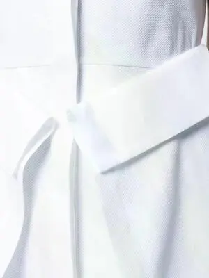 Alexander McQueen Sleeveless Folded Flap Detail Shirt Dress