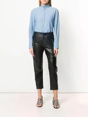 Alexander McQueen Light Cotton Ruffle Collar Shirt
