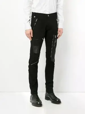 Alexander McQueen Zipped Patch Trousers