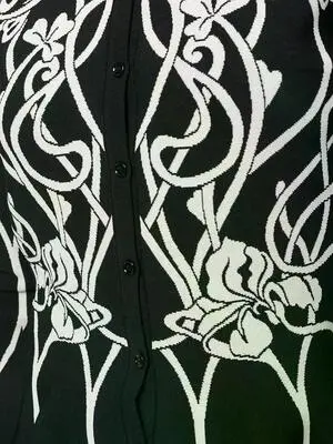 Alexander McQueen Fine Knit Peplum Cardigan