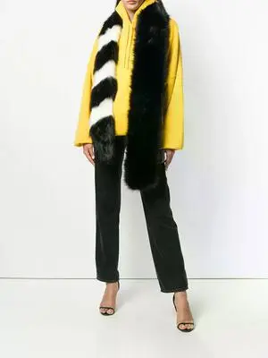 Off-White Faux Fur Scarf