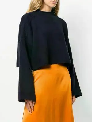 JW Anderson Navy Cable Detail Jumper