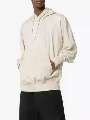 Y3 Logo Printed Cotton Hoodie