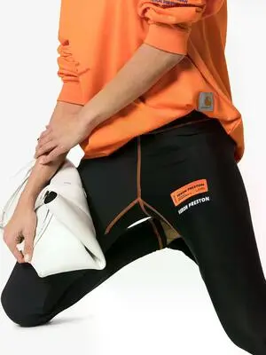 Heron Preston High Waist Contrast Stitch Leggings