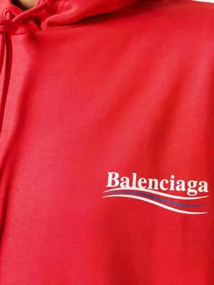 Balenciaga Political Campaign Logo Hoodie - Red