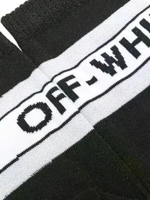 Off-White Logo Knit Socks