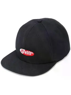Off-White Embroidered Logo Cap - Black