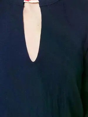 Chloé Iconic Navy Cut Out Sweater