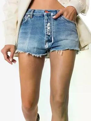 Heron Preston Raw Denim Shorts