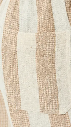 KARDO Olbia Handloom Striped Cotton Shorts