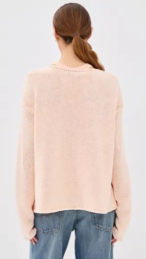 Another Tomorrow Draped Knit Sweater