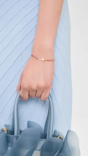 Anni Lu Freshwater Cultured Pearl And Jade Beaded Bracelet - Confetti