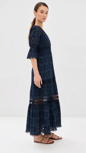 Temptation Positano Embroidered Maxi Dress