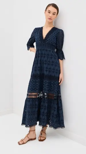 Temptation Positano Embroidered Maxi Dress