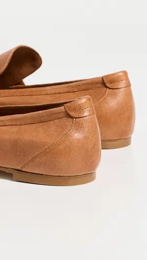 JAMIE HALLER The Unlined Penny Loafers - Cuoio