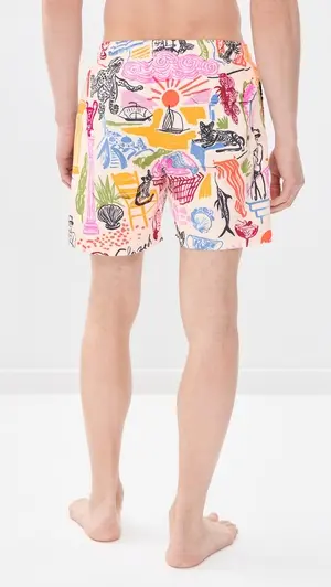 Closed Printed Swim Shorts