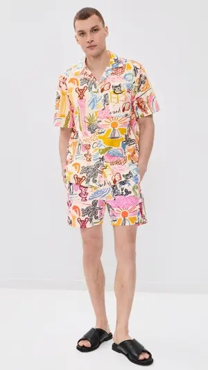 Closed Printed Swim Shorts