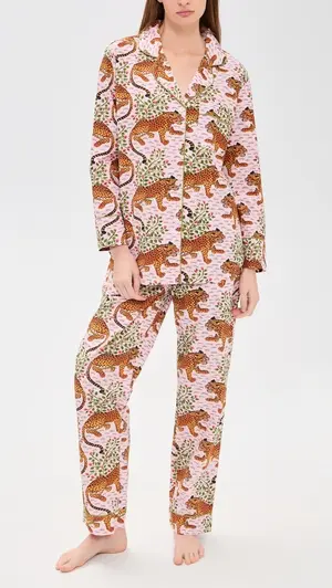 PRINTFRESH Bagheera Long Pajama Set - Blush