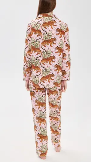 PRINTFRESH Bagheera Long Pajama Set - Blush
