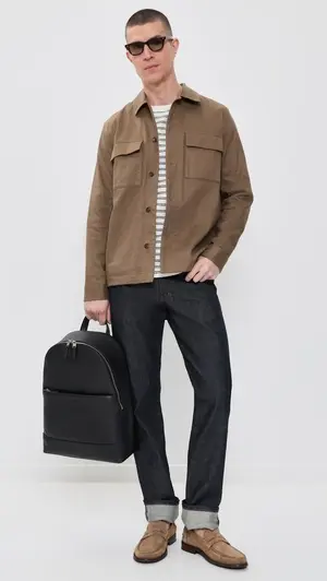 Shinola Canfield Pebbled Leather Backpack