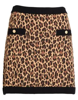 Versace Leopard-print Flared Mini Skirt