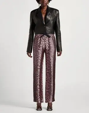 Zadig&Voltaire Leopard Print Acetate & Viscose Jacquard Pants
