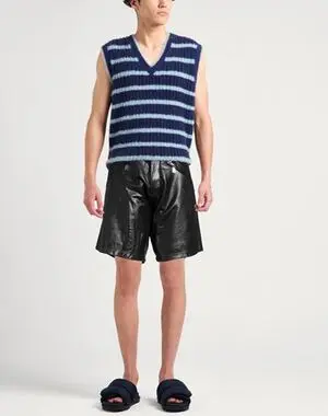 Dsquared2 High Waisted Cotton Shorts With Coated Effect