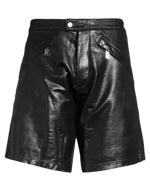 Dsquared2 High Waisted Cotton Shorts With Coated Effect