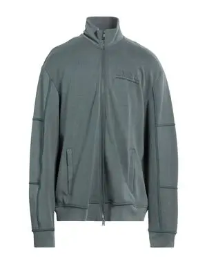 Armani Exchange Zip Up High Neck Sweatshirt - Grey