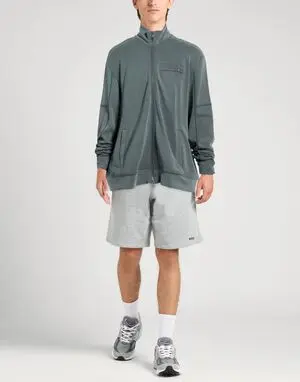 Armani Exchange Zip Up High Neck Sweatshirt - Grey