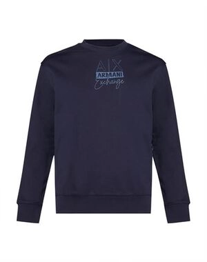 Armani Exchange Cotton Sweatshirt - Navy