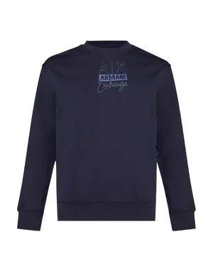 Armani Exchange Cotton Sweatshirt - Navy