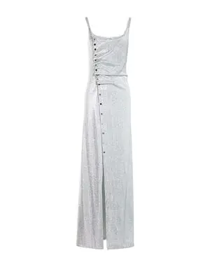 Rabanne Maxi Dress In Metallic Knit
