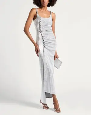 Rabanne Maxi Dress In Metallic Knit