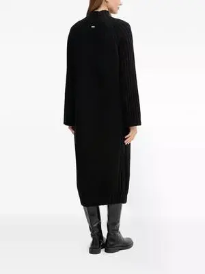 Barbour Ribbed-knit High-neck Midi Dress