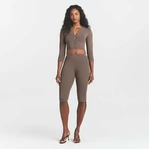 SKIMS Refined Knit Cropped Cardigan - Amethyst