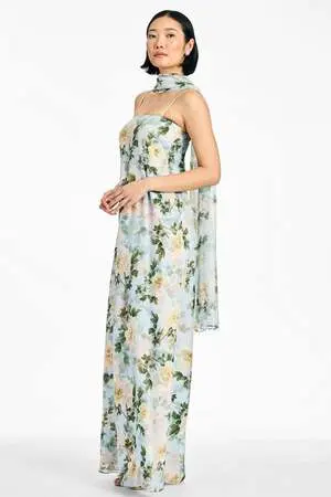 Sachin & Babi Silk Chiffon Gown