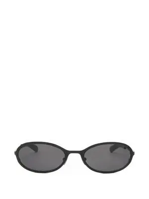 FLATLIST Cohen Oval-frame Sunglasses - Black