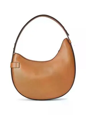 Ralph Lauren Tasha D-ring Leather Shoulder Bag - Brown