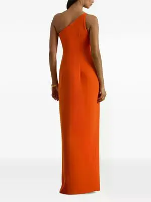 Ralph Lauren One-shoulder Slit Maxi Gown