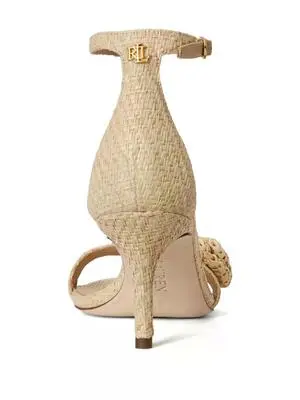 Ralph Lauren Allie Raffia Sandals - Neutrals