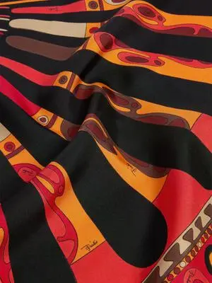 Emilio Pucci Soleil-print Small Carrè Scarf