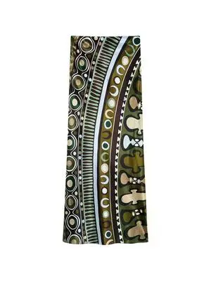 Emilio Pucci Soleil Print Satin Maxi Skirt