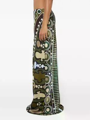 Emilio Pucci Soleil Print Satin Maxi Skirt