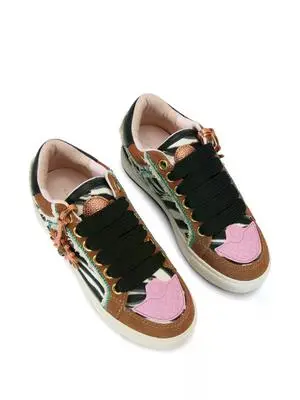 Kurt Geiger Zebra Print Sunbeam Tag Sneakers