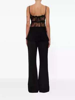 Alexander McQueen Lace-trimmed Tie-detail Camisole